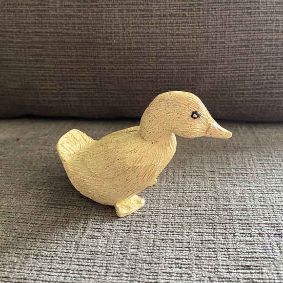 Vintage | Accents | Vintage Handmade Textured Resin Duck Figurine ...